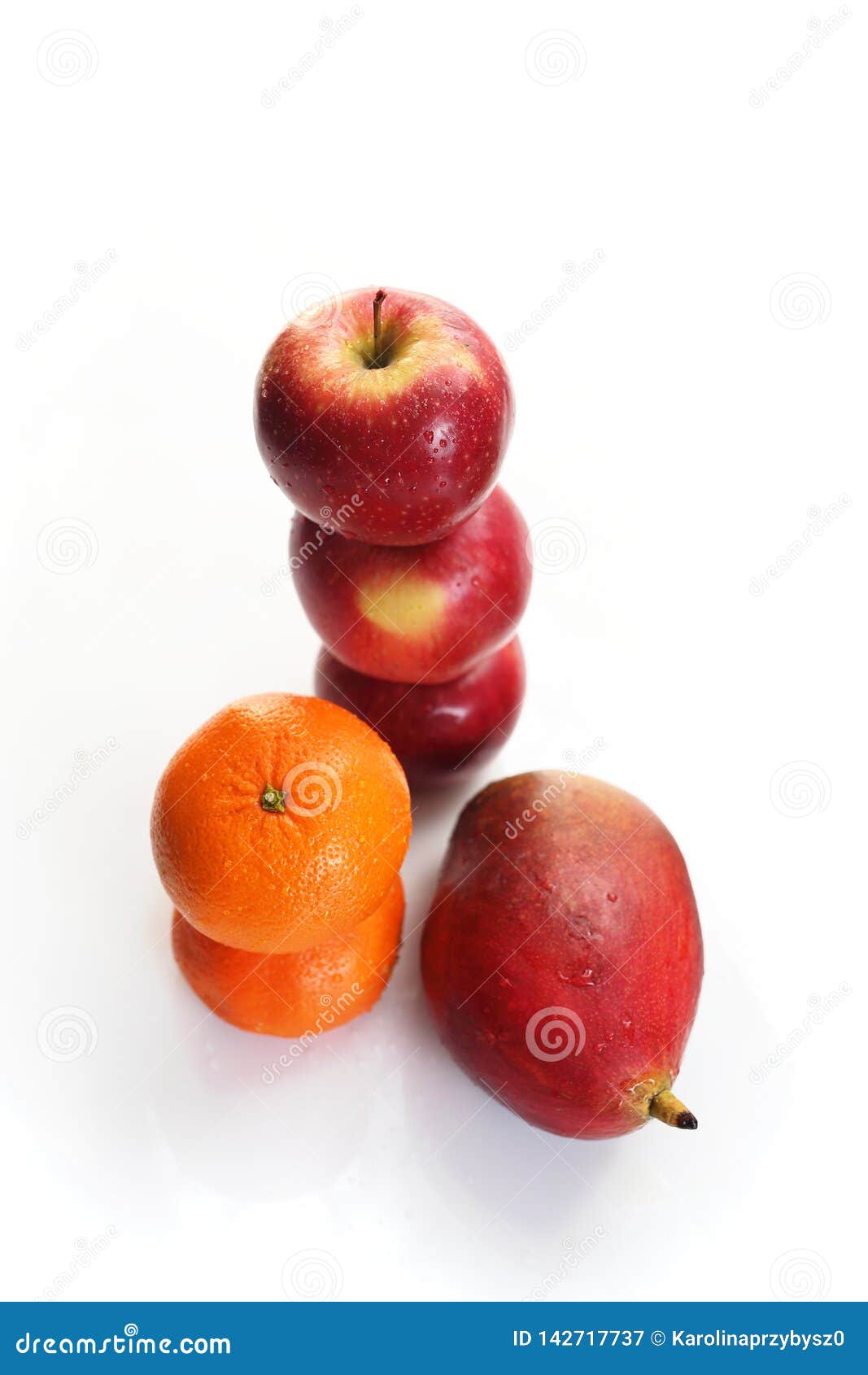 Mango, oranges and apples. stock image. Image of mango - 142717737