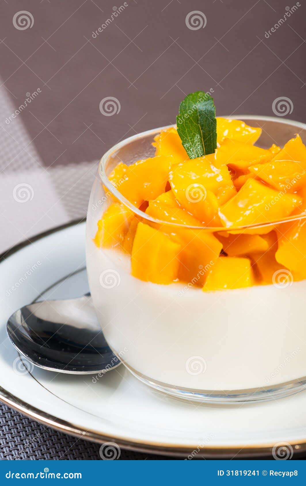 Mango panna cotta stock image. Image of italy, dessert - 31819241