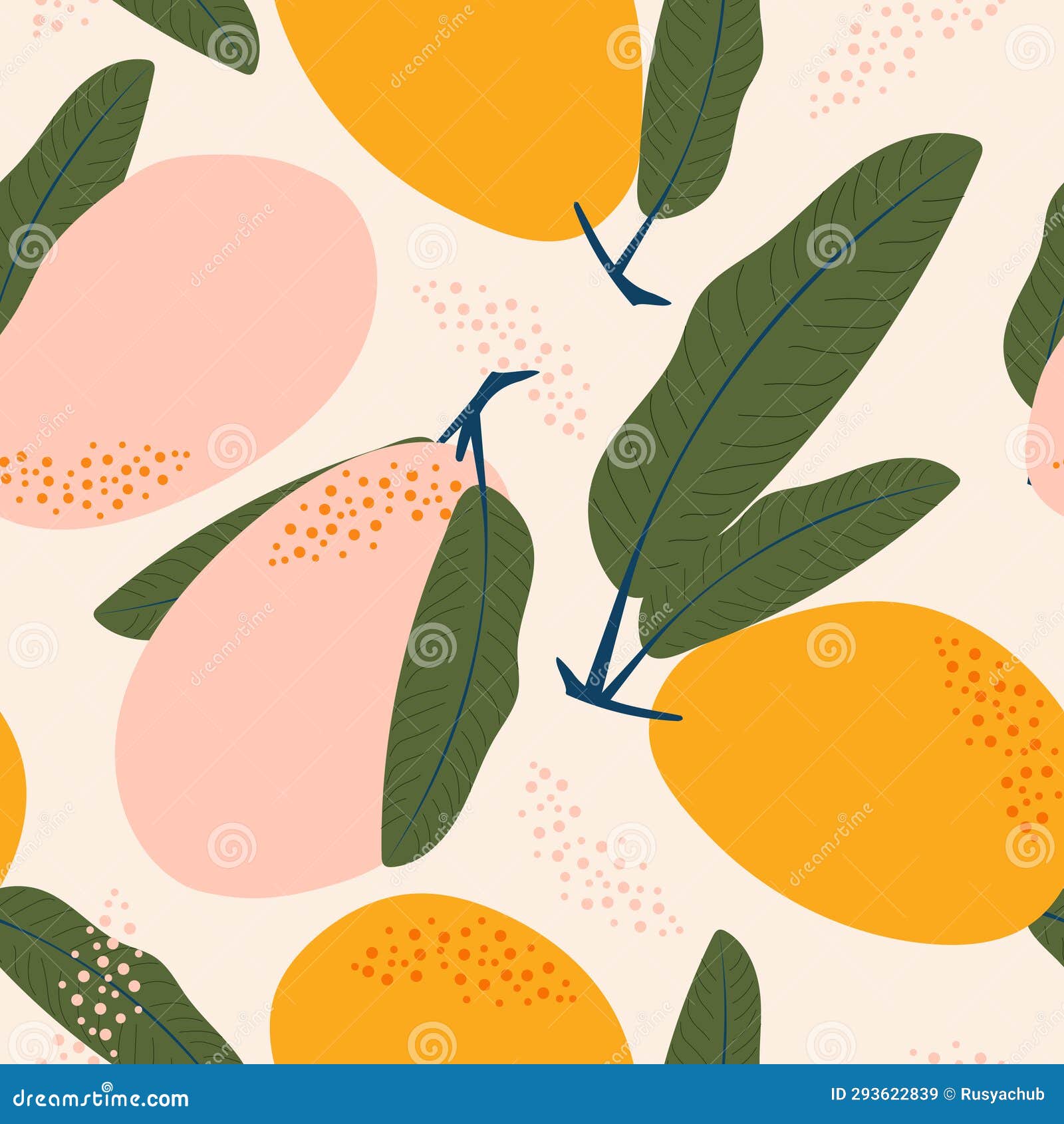 Ripe Yellow Mangoes. Summer Tropical Vibe with Fruits Creates a ...