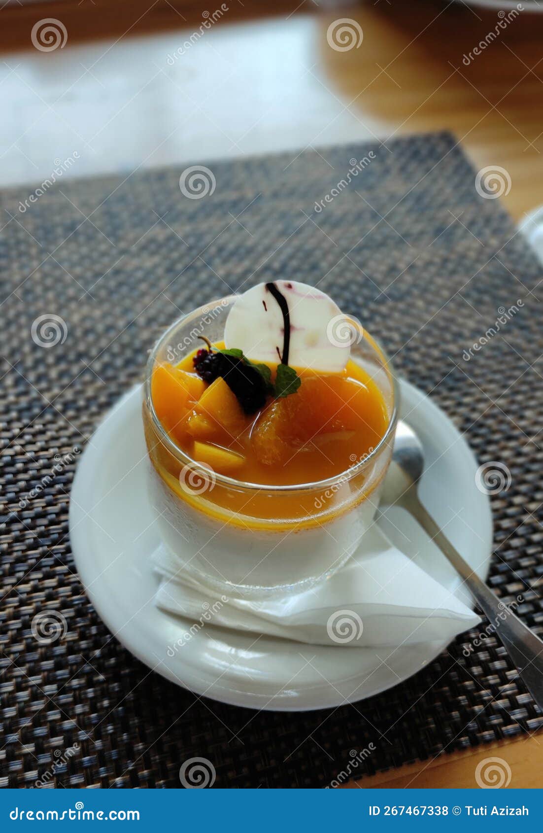 Mango pudding stock photo. Image of flock, sweetness - 267467338