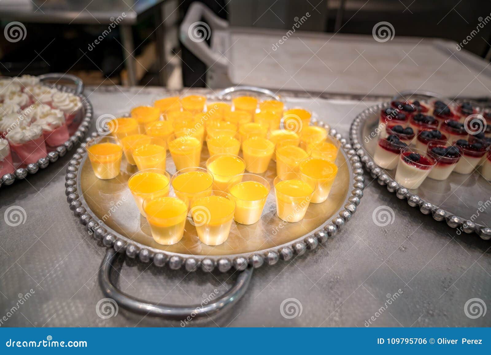 Mango Pudding Dessert Served in a Cup Stock Photo - Image of lunch ...