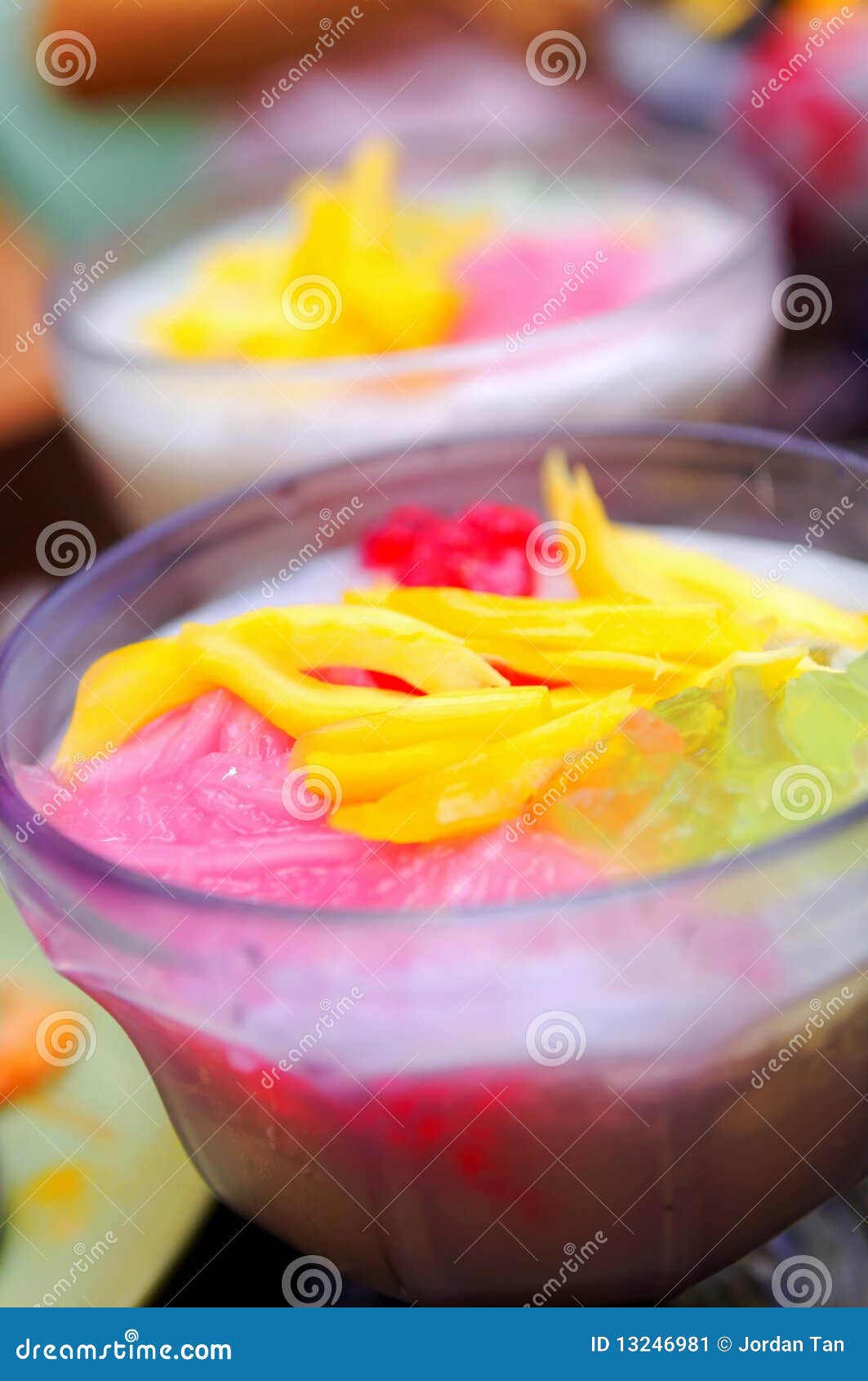 Mango and red ruby dessert stock image. Image of cuisine - 13246981