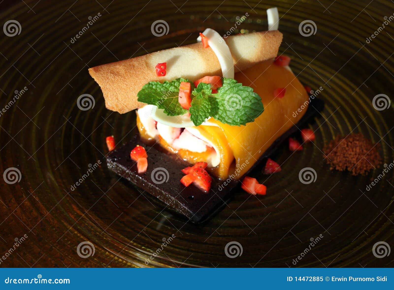 Mango roll cake stock image. Image of cake, cakes, bakery - 14472885