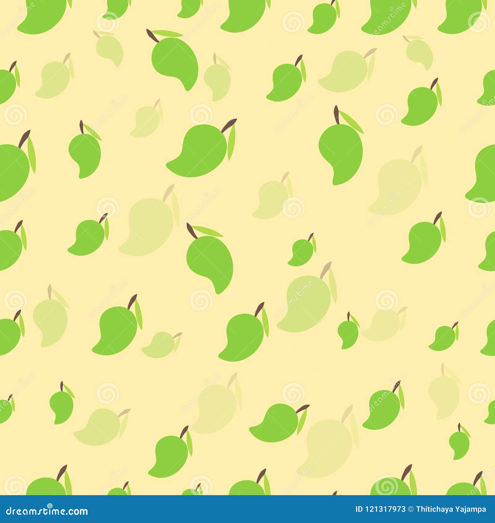 Mango Seamless Pattern Background,vector Illustration. Stock Vector ...