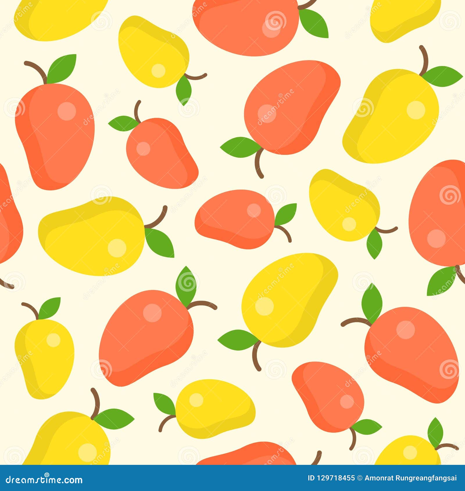 Mango Seamless Pattern for Wallpaper or Wrapping Paper Stock Vector ...