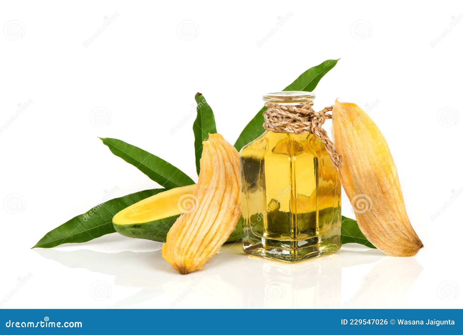 Mango Seed Oil Isolated on White Surface Stock Photo - Image of ...