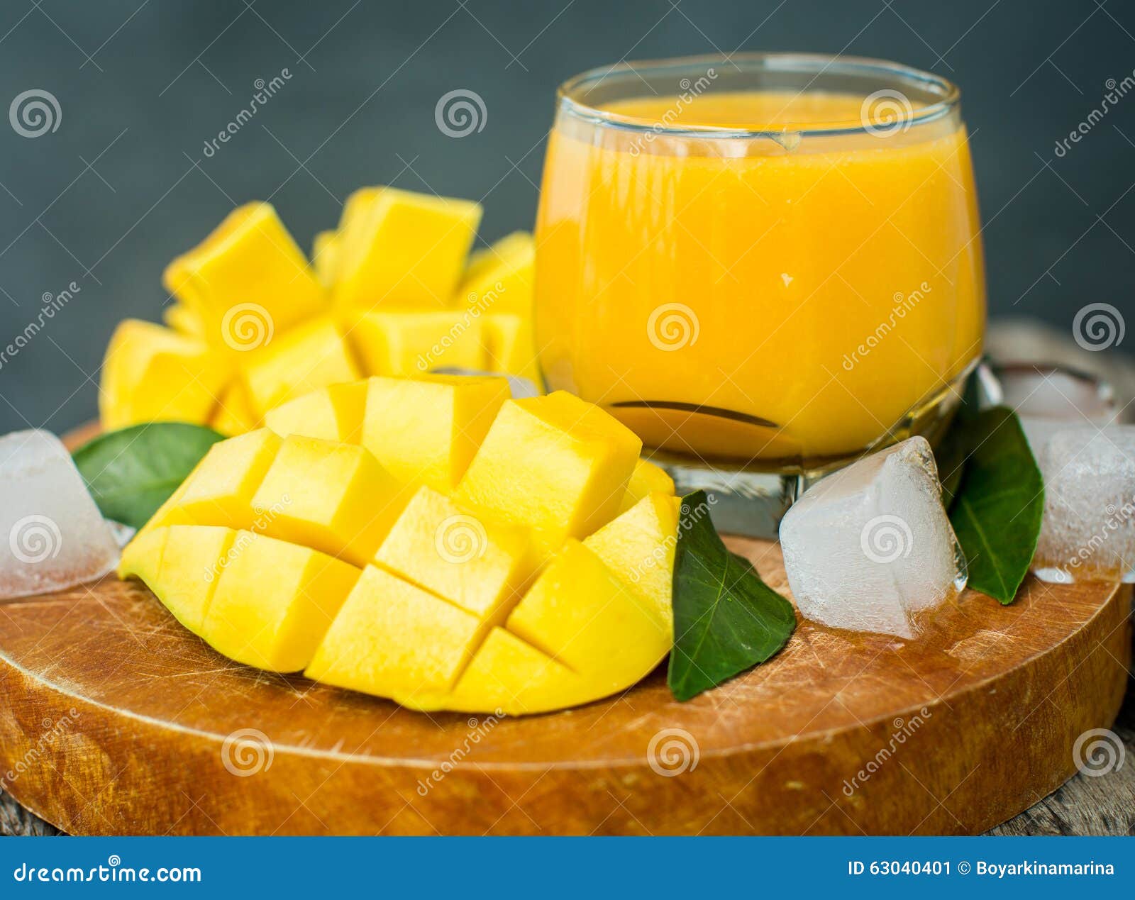 Mango Shake. Fresh Tropical Fruit Smoothies Stock Image - Image of food ...
