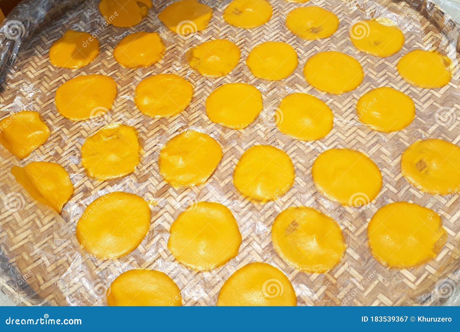 Mango Sheet or Dried Mango Paste Stock Image - Image of sweet, bright ...