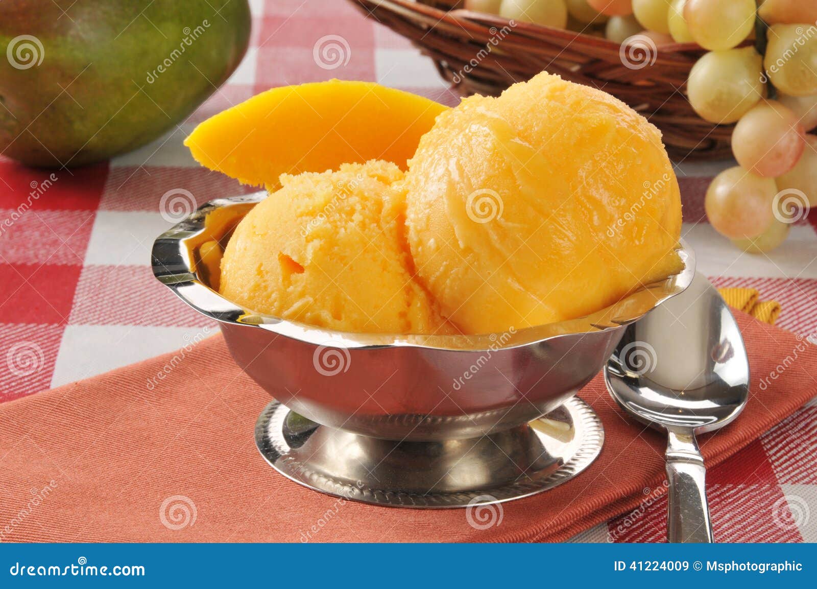 Mango Sherbet stock image. Image of sweet, tropical, sherbet - 41224009
