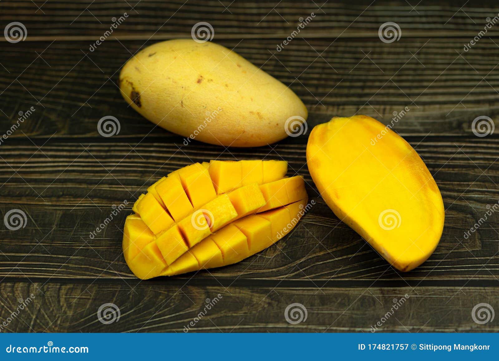 Mango Shoots in Brown Background. Stock Image - Image of fruit, shoots ...