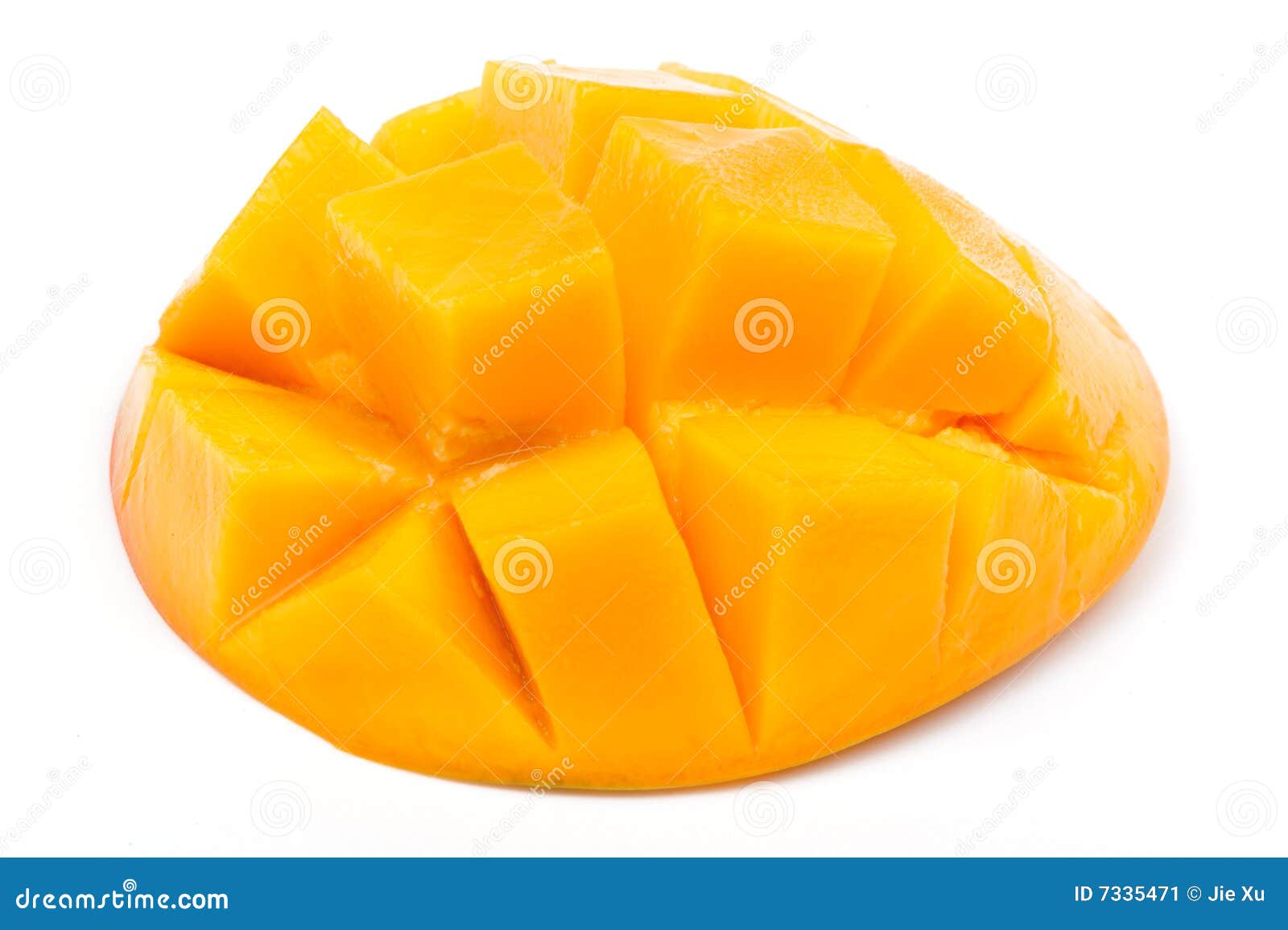 Mango slice stock image. Image of vivid, seasonal, fruit - 7335471