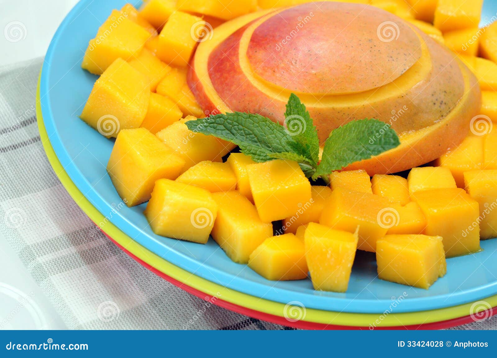 Mango slice stock photo. Image of dessert, food, fruit - 33424028