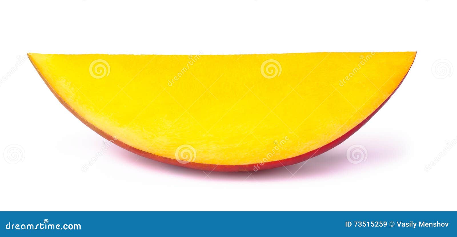 Mango slice isolated stock image. Image of white, piece - 73515259