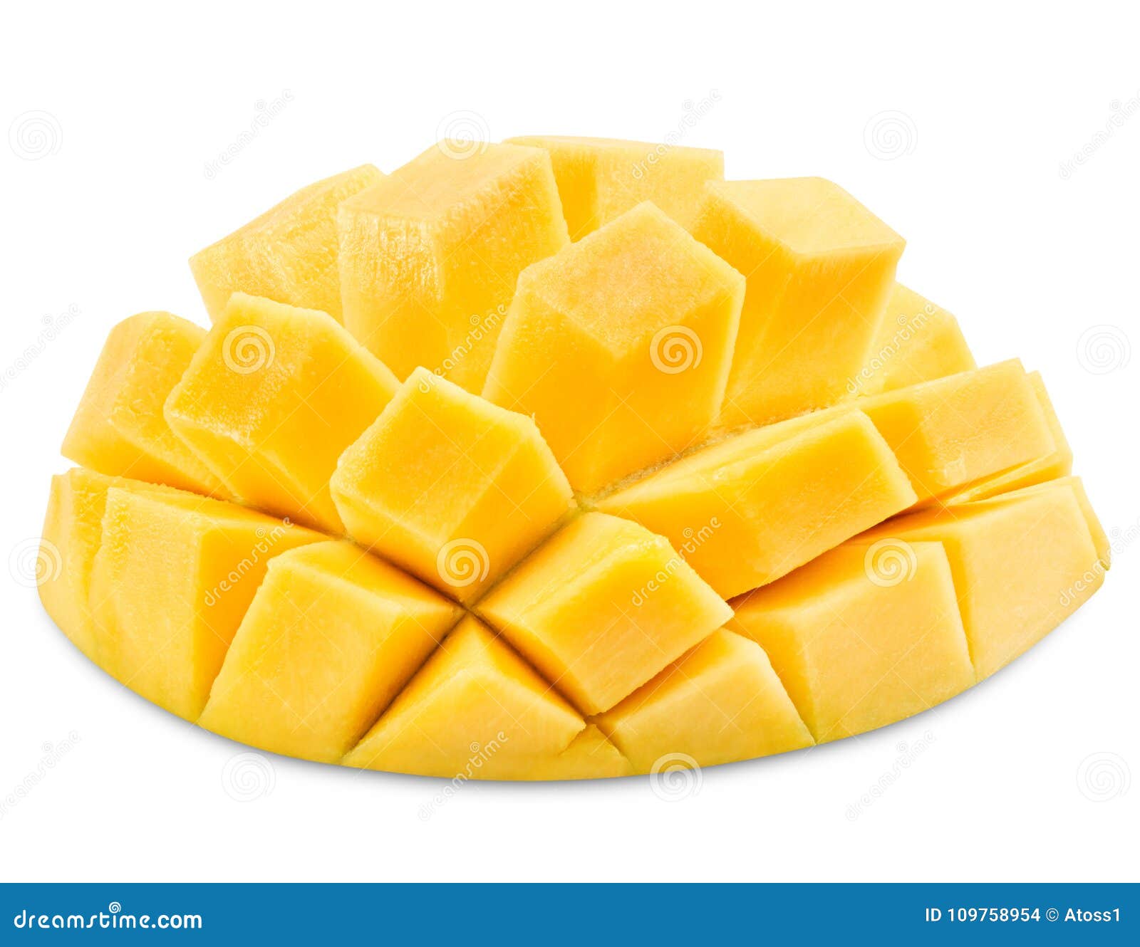 Ripe mango isolated stock photo. Image of nutrition - 109758954