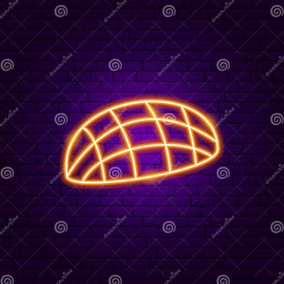 Mango Slice Neon Sign stock vector. Illustration of delicious - 228694739