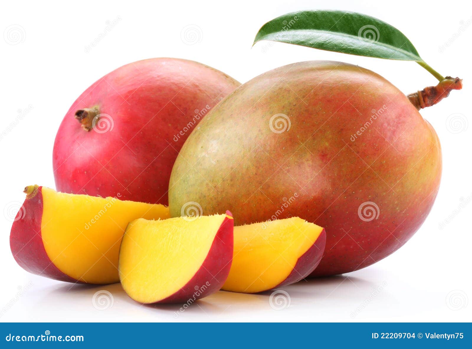 Mango with slices stock photo. Image of gourmet, tropical - 22209704