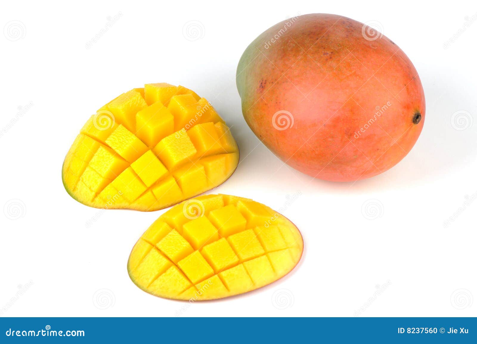 Mango slices stock photo. Image of isolation, mango, fresh - 8237560