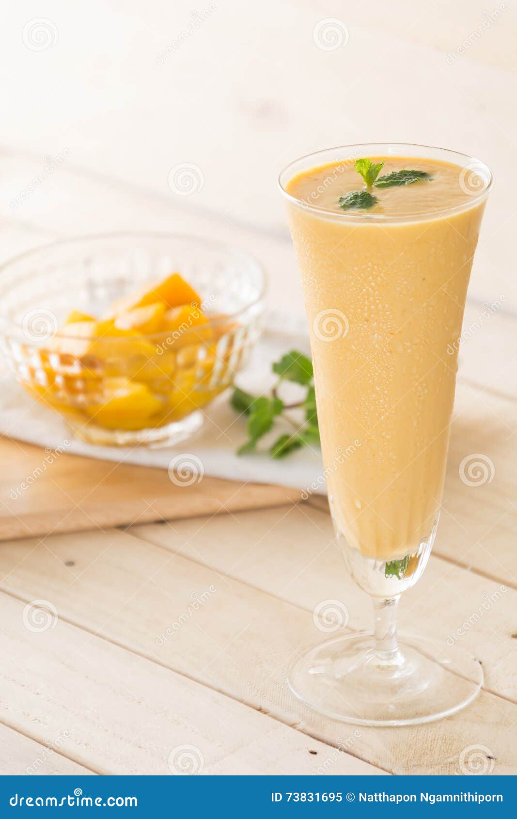 Mango smoothie stock image. Image of lifestyle, smoothie - 73831695
