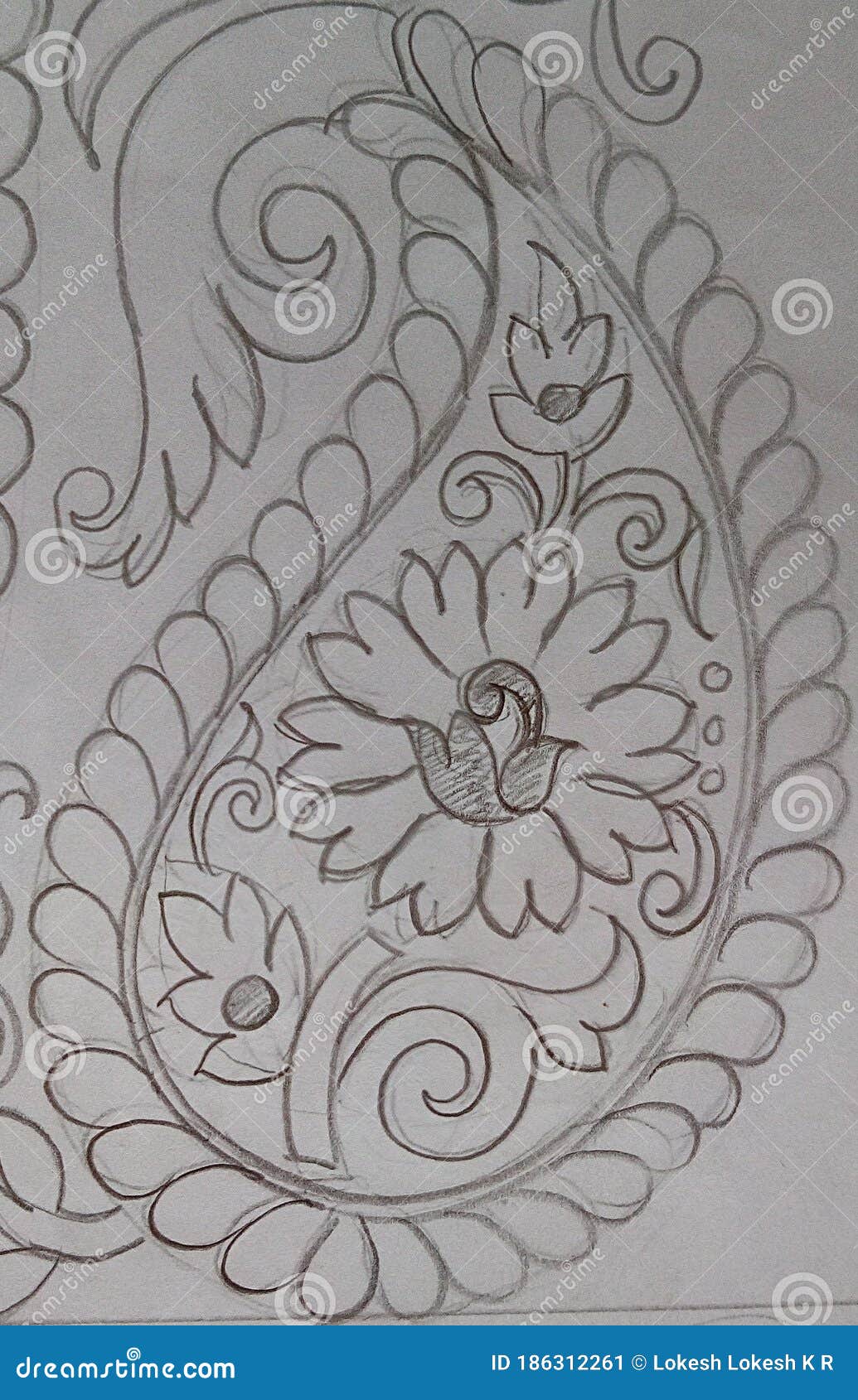 Traditional Indian Mango Motif