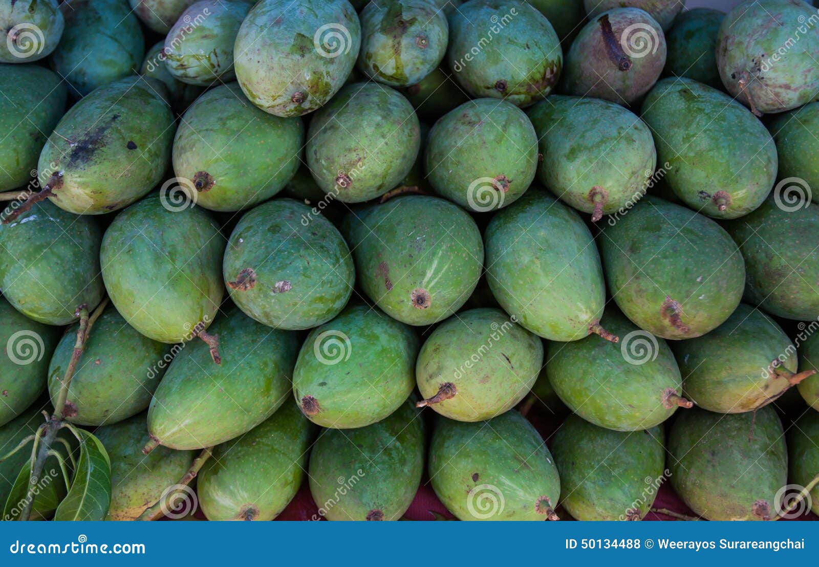 Mango stack on the market. stock photo. Image of sweet - 50134488