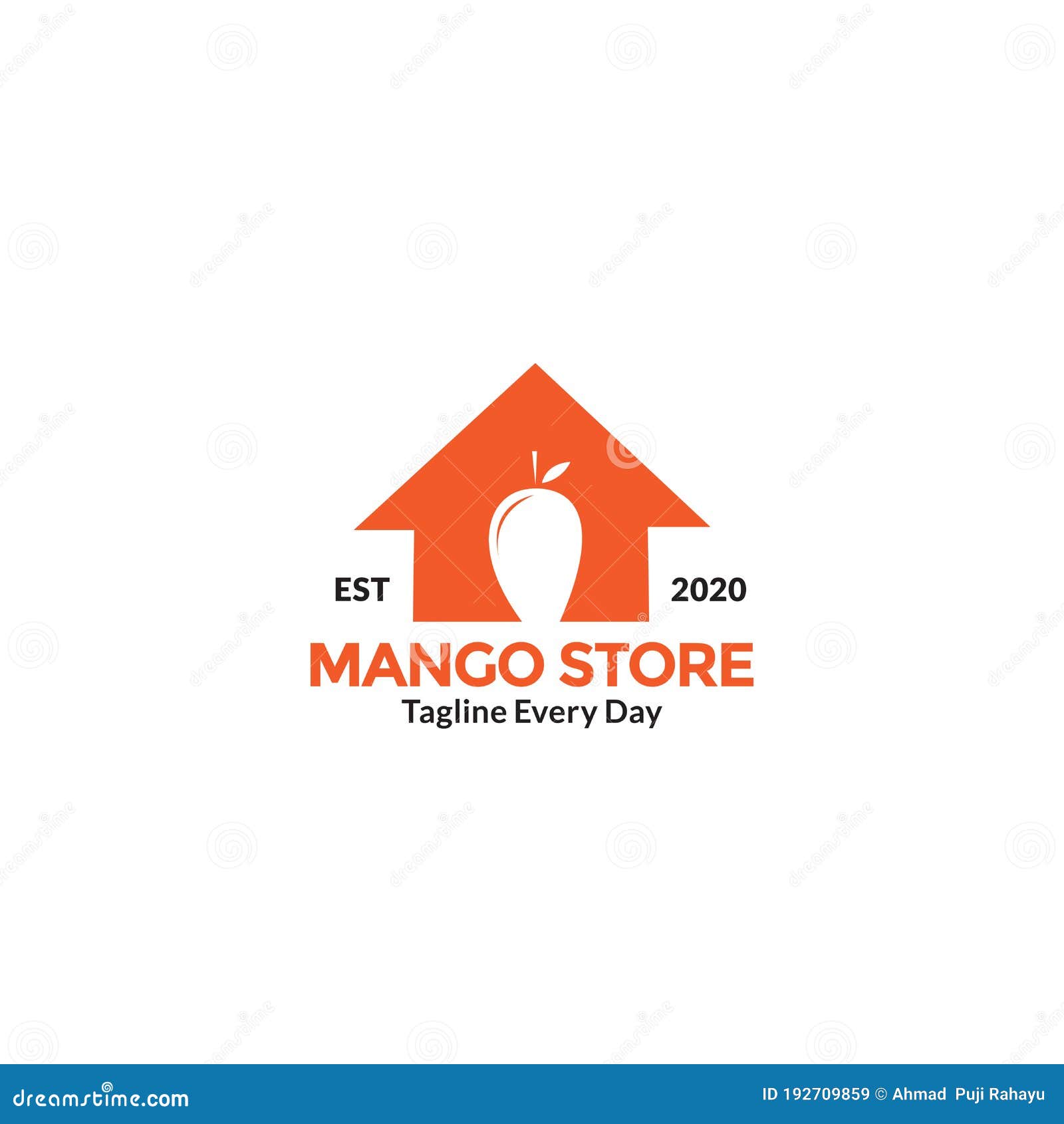 Mango Store and Fruit Sale Logo Design Stock Vector - Illustration of ...