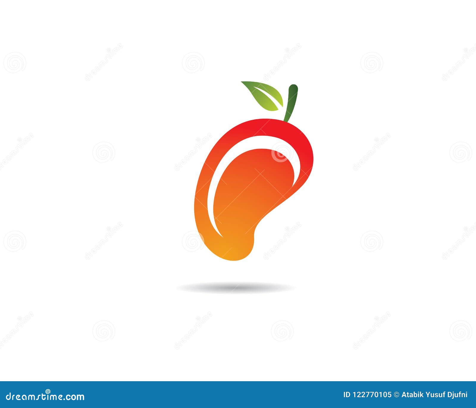Mango symbol illustration stock vector. Illustration of slice - 122770105