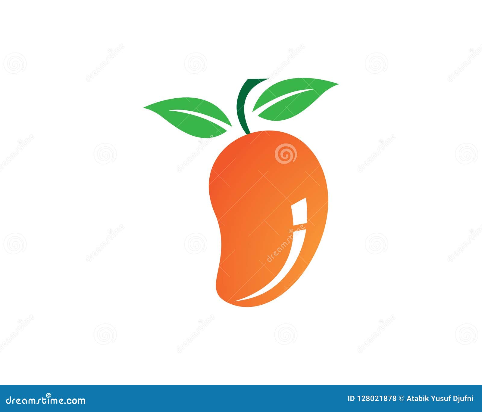 Mango symbol illustration stock vector. Illustration of organic - 128021878