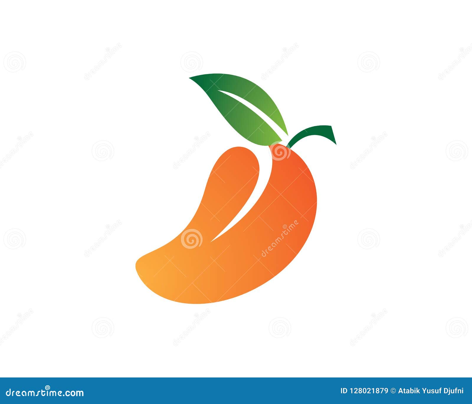 Mango symbol illustration stock vector. Illustration of sweet - 128021879
