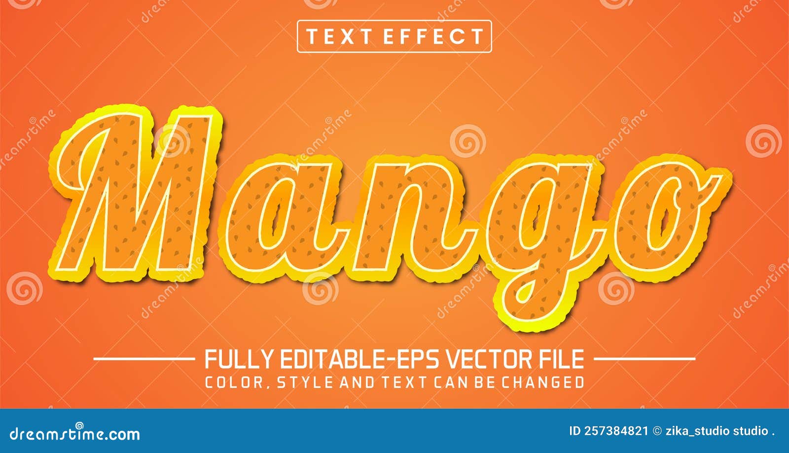 Mango Text Editable Style Effect Stock Vector - Illustration of melon ...