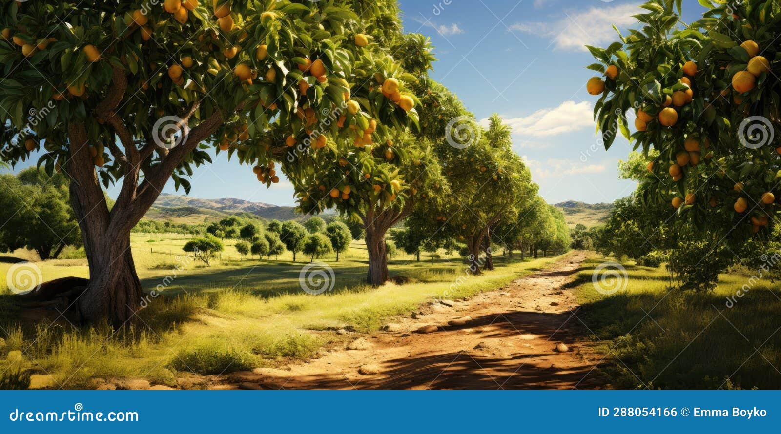Mango Tree and Mango Garden,mango Tree. Generative AI Stock Photo ...