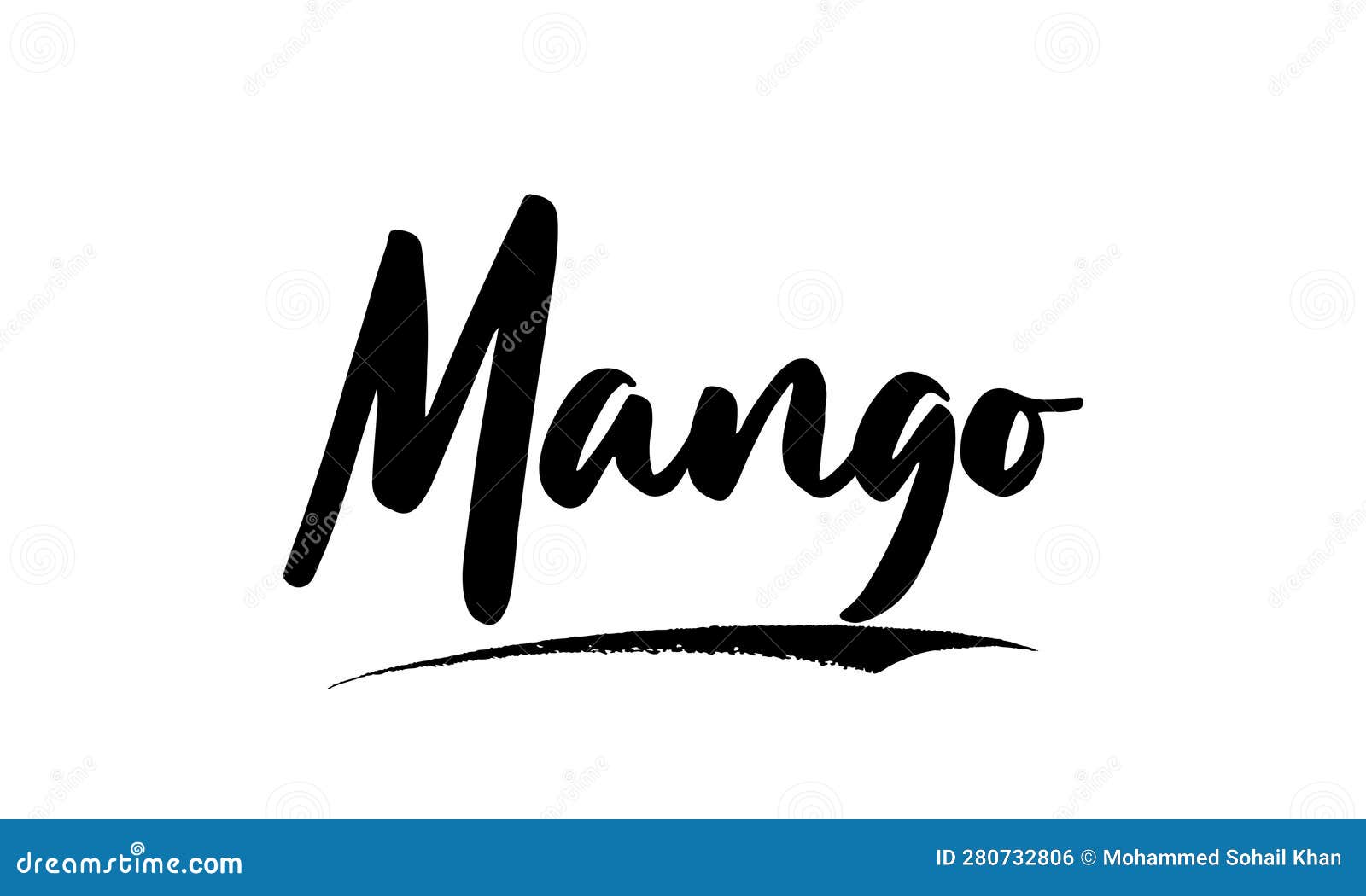 Mango Typography Lettering Text Vector Design Quote Stock Vector ...