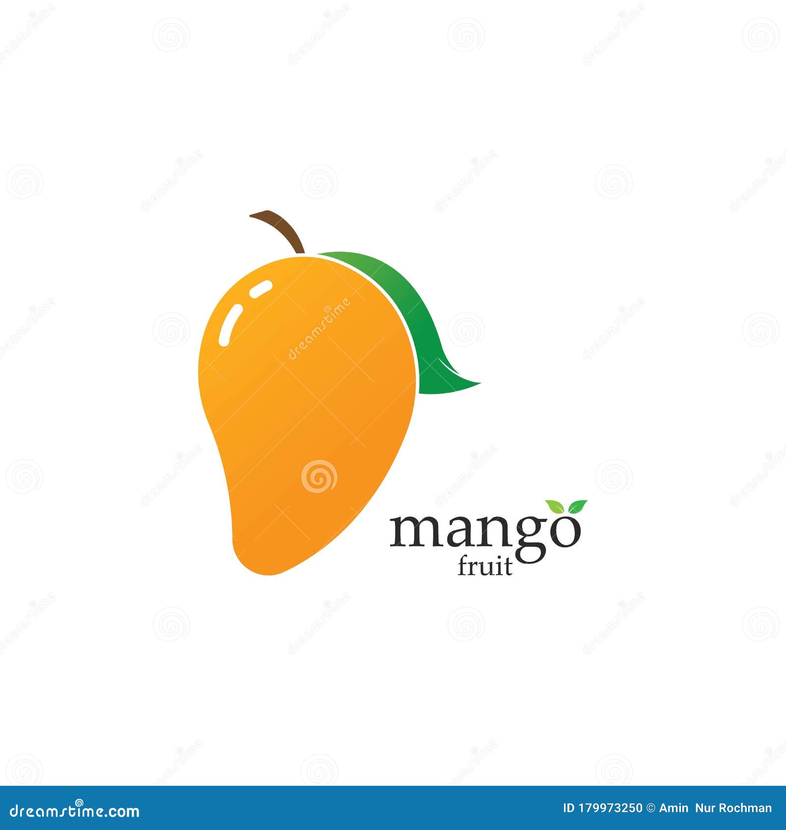 Mango vector logo stock illustration. Illustration of object - 179973250