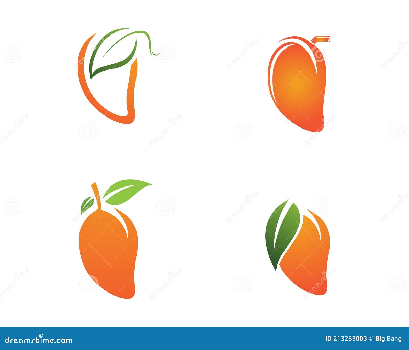 Manggo vector logo icon stock vector. Illustration of healthy - 213263003