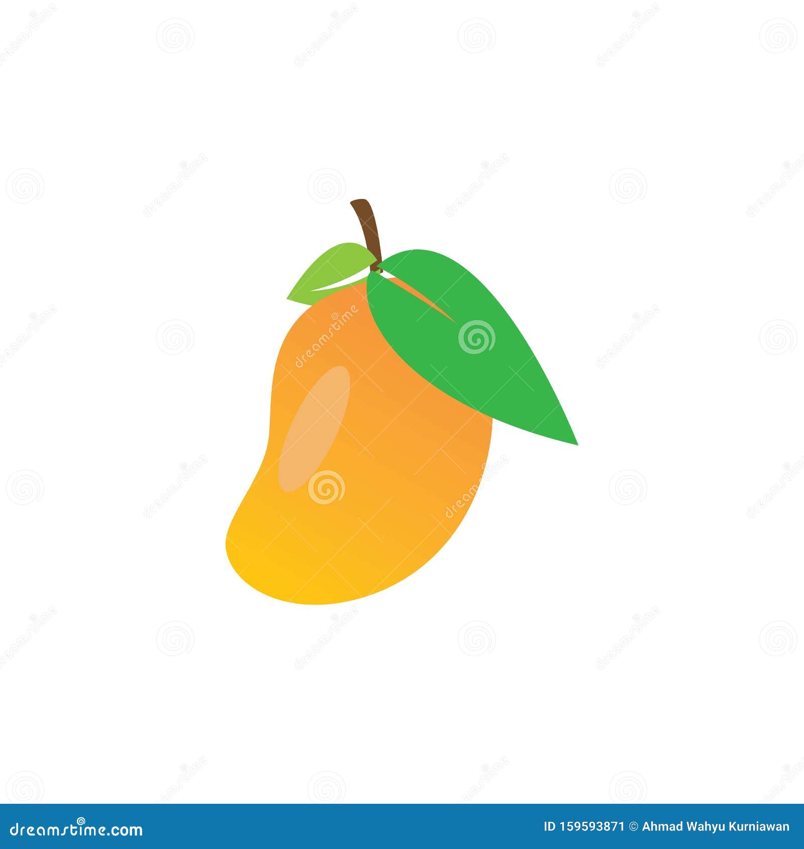 Mango vector logo stock vector. Illustration of icon - 159593871