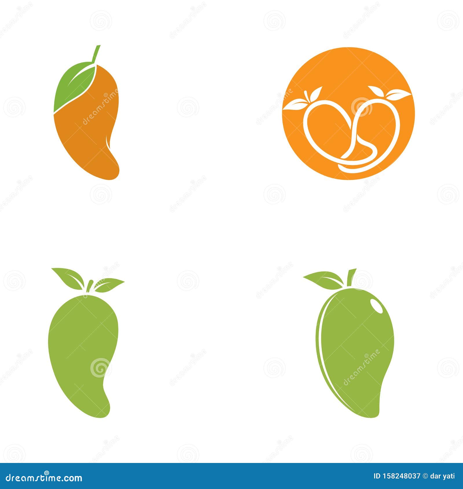 Mango Vector Logo Mango Icon Vector Stock Vector - Illustration of ...