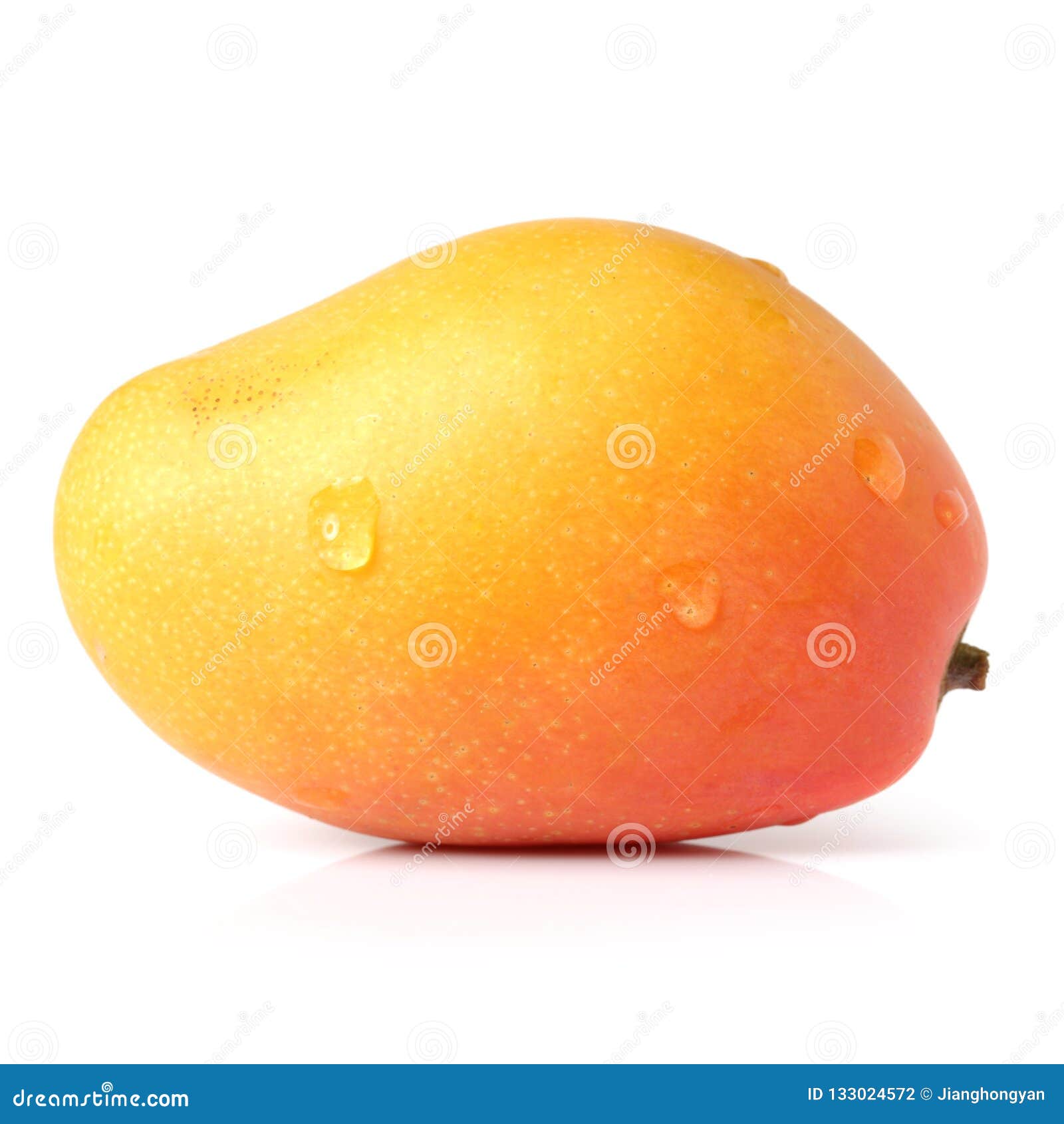 Mango with water drops stock photo. Image of object - 133024572
