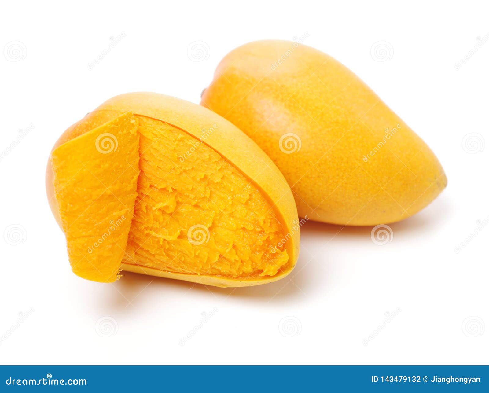Mango on white background stock photo. Image of natural - 143479132