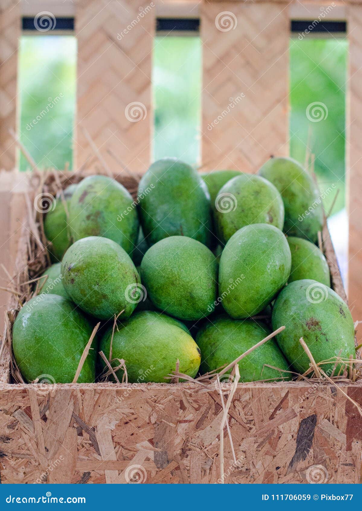 Mango in wooden box stock image. Image of wooden, food - 111706059