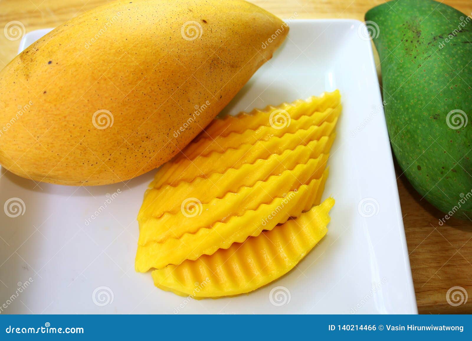 Mango. Yellow and Green Mangos Stock Photo - Image of delicious ...