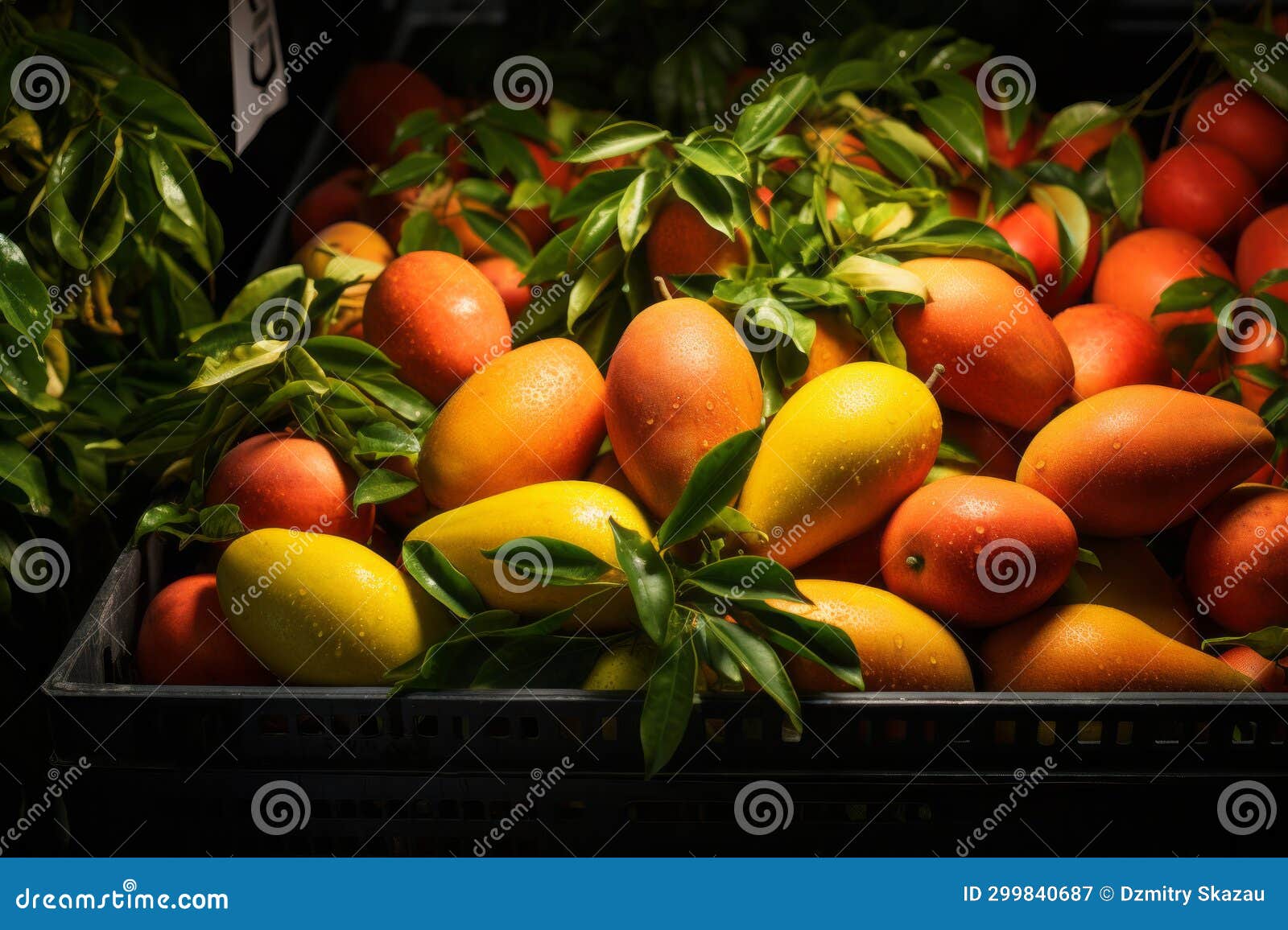 Mangoes On The Counter In A Store Royalty-Free Stock Photography ...