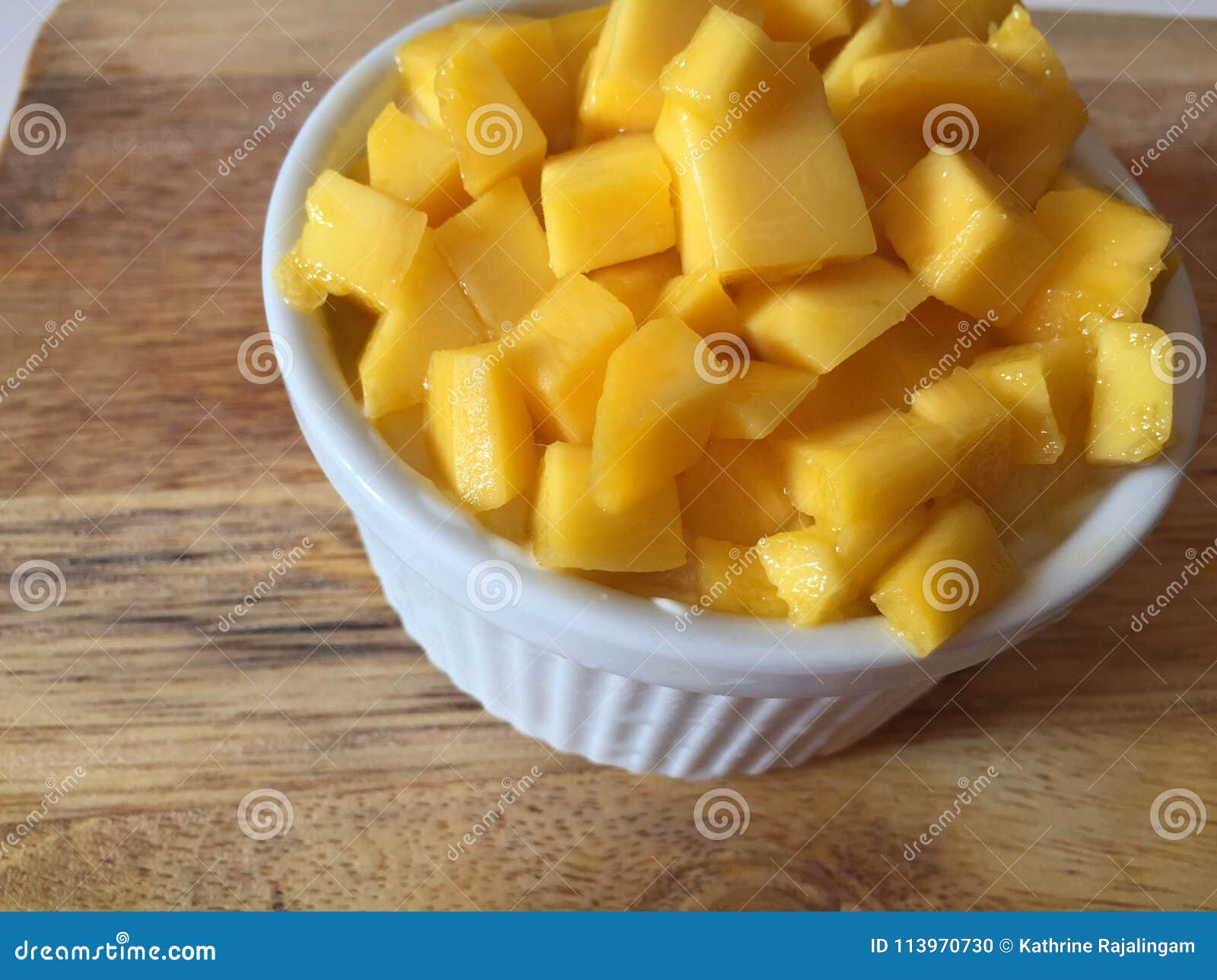 Mangoes Cubes stock photo. Image of healhty, fresh, chopped - 113970730