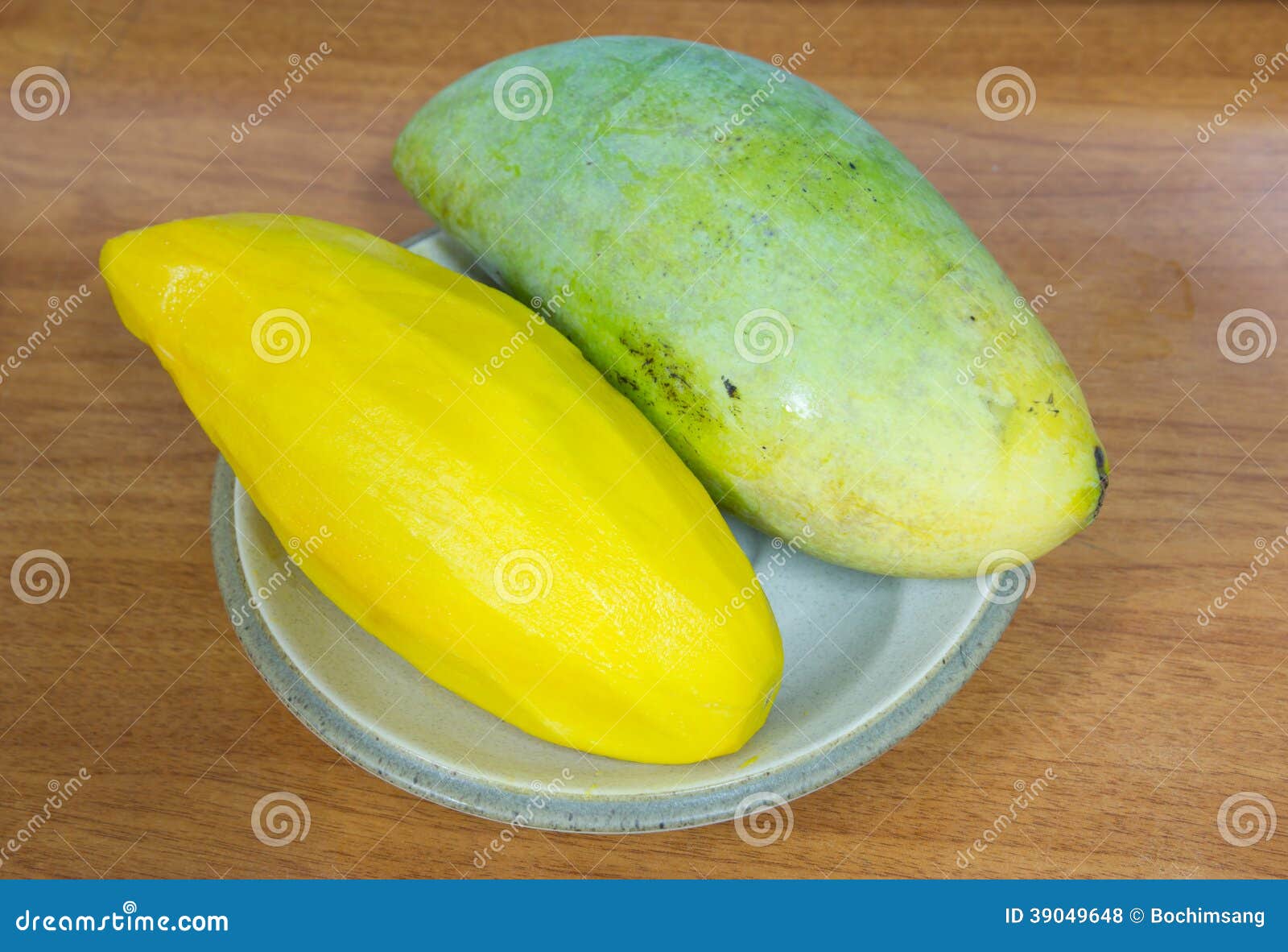 Mangoes on dish stock photo. Image of mango, asian, clean - 39049648