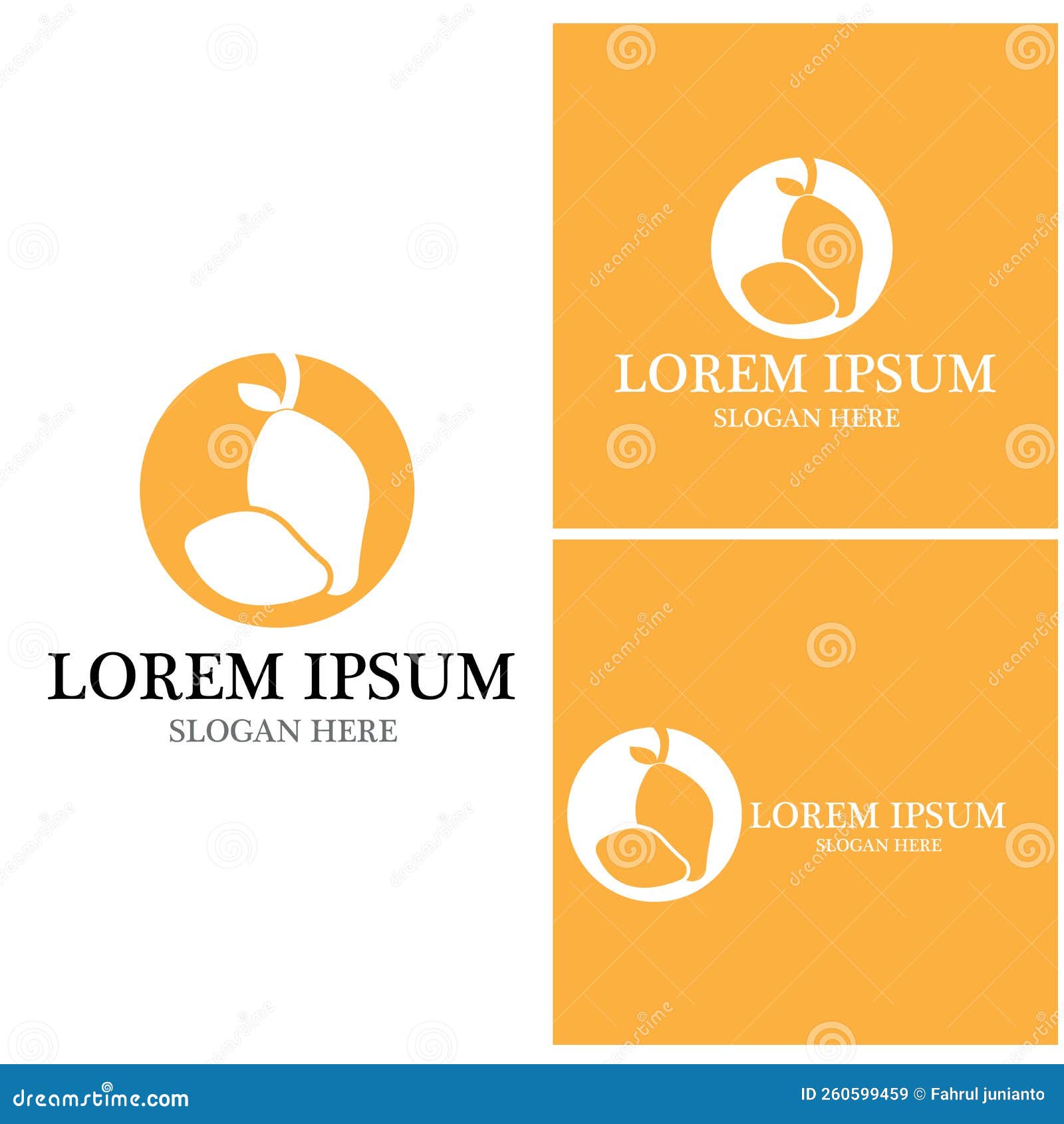 Mangoes Icon and Symbol Vector Template Stock Illustration ...