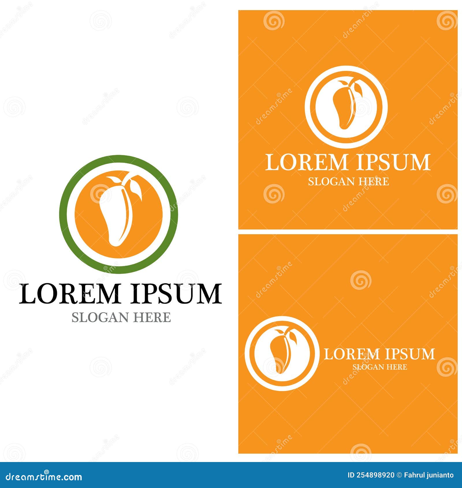 Mangoes Icon and Symbol Vector Template Stock Illustration ...