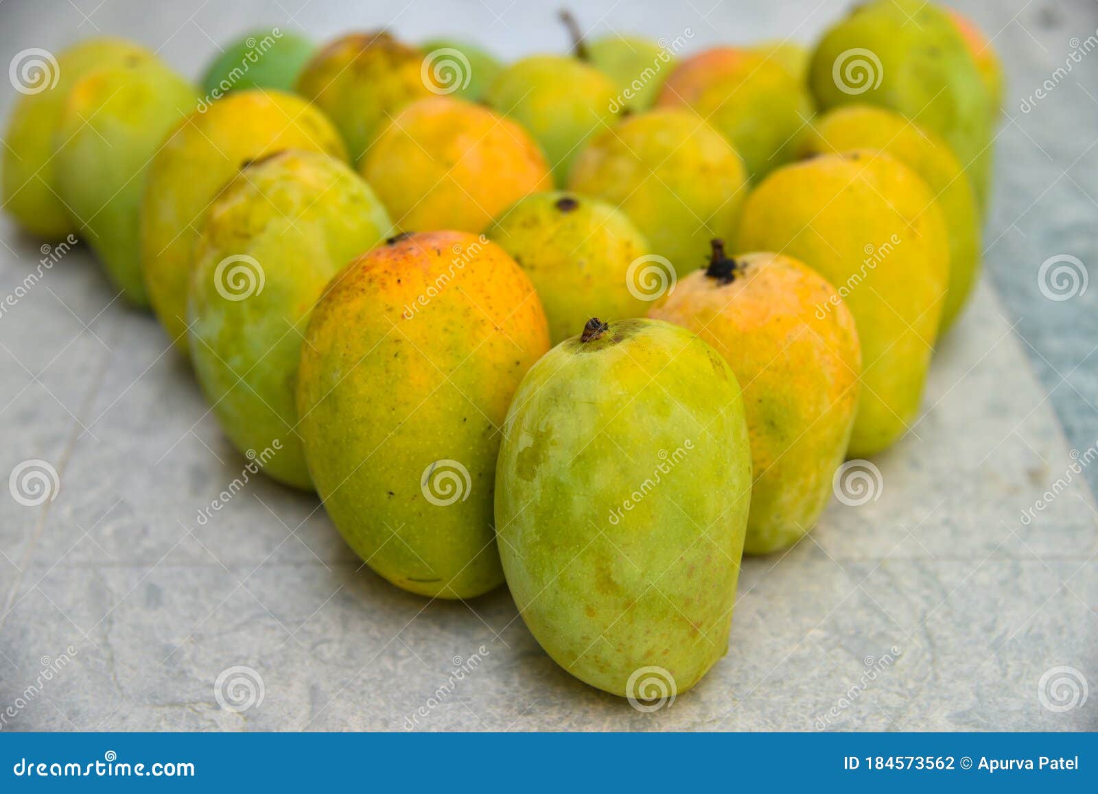 One Mango Fruit on Texture Background Stock Photo - Image of dessert ...
