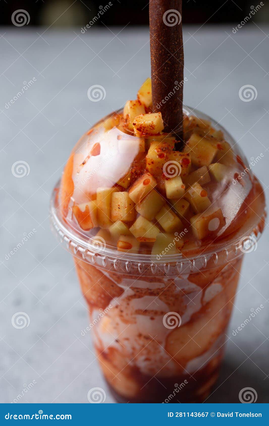 Mangonada, chamango stock image. Image of plastic, ingredient - 281143667