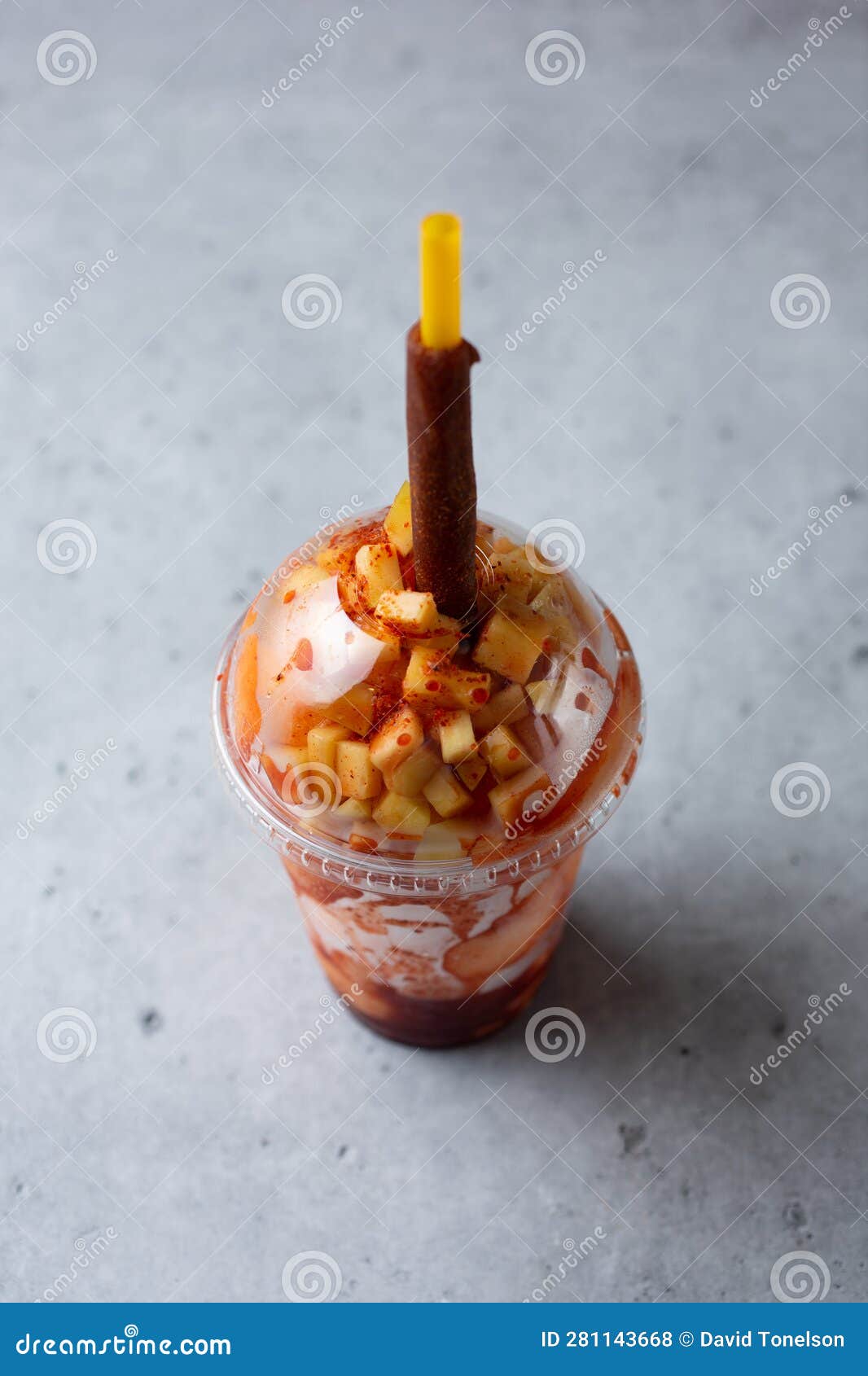 Mangonada drink, chamango stock photo. Image of cement - 281143668