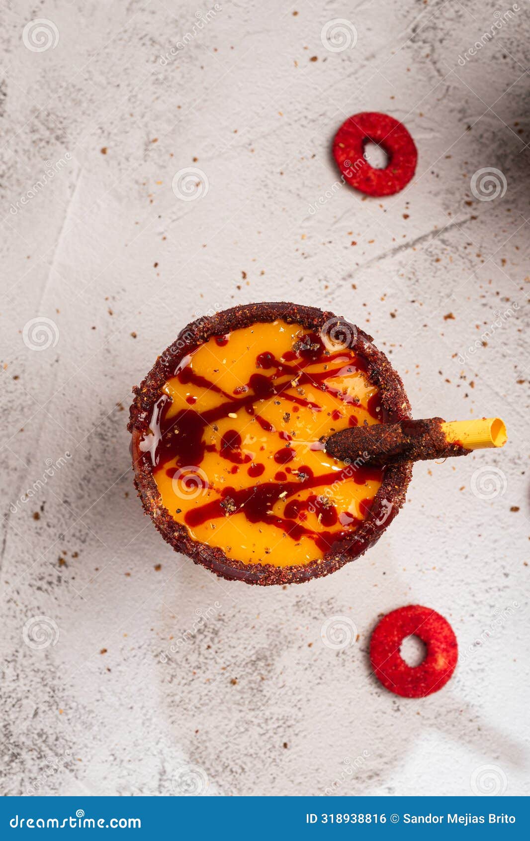 Mangonada, Typical Mexican Mango Smoothie Stock Photo - Image of ...