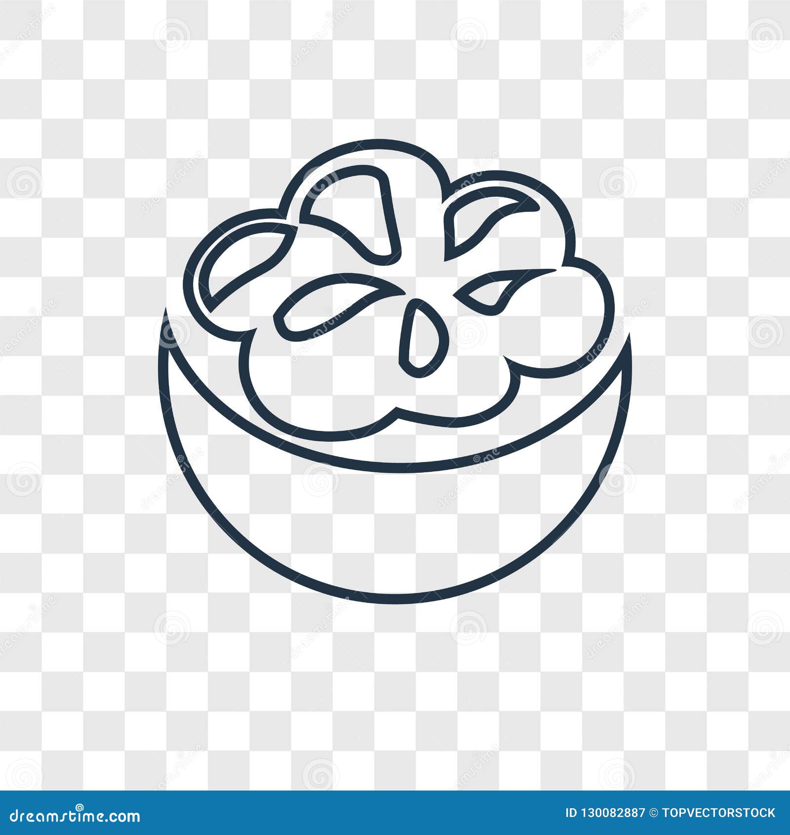 Cutted Mango Icon, Realistic Style Vector Illustration | CartoonDealer ...