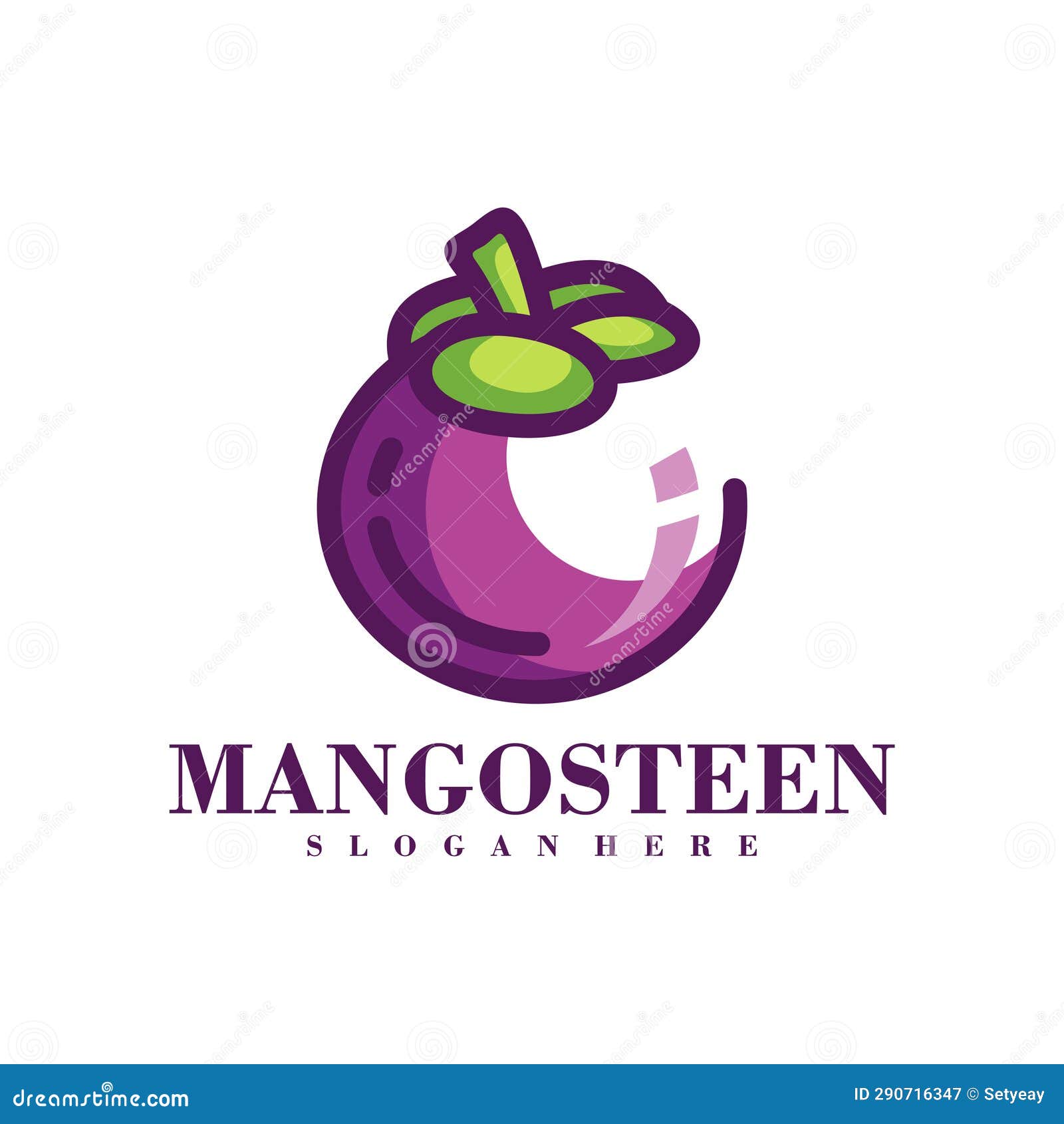 Mangosteen Logo Design Template. Creative Mangosteen Logo Vector ...